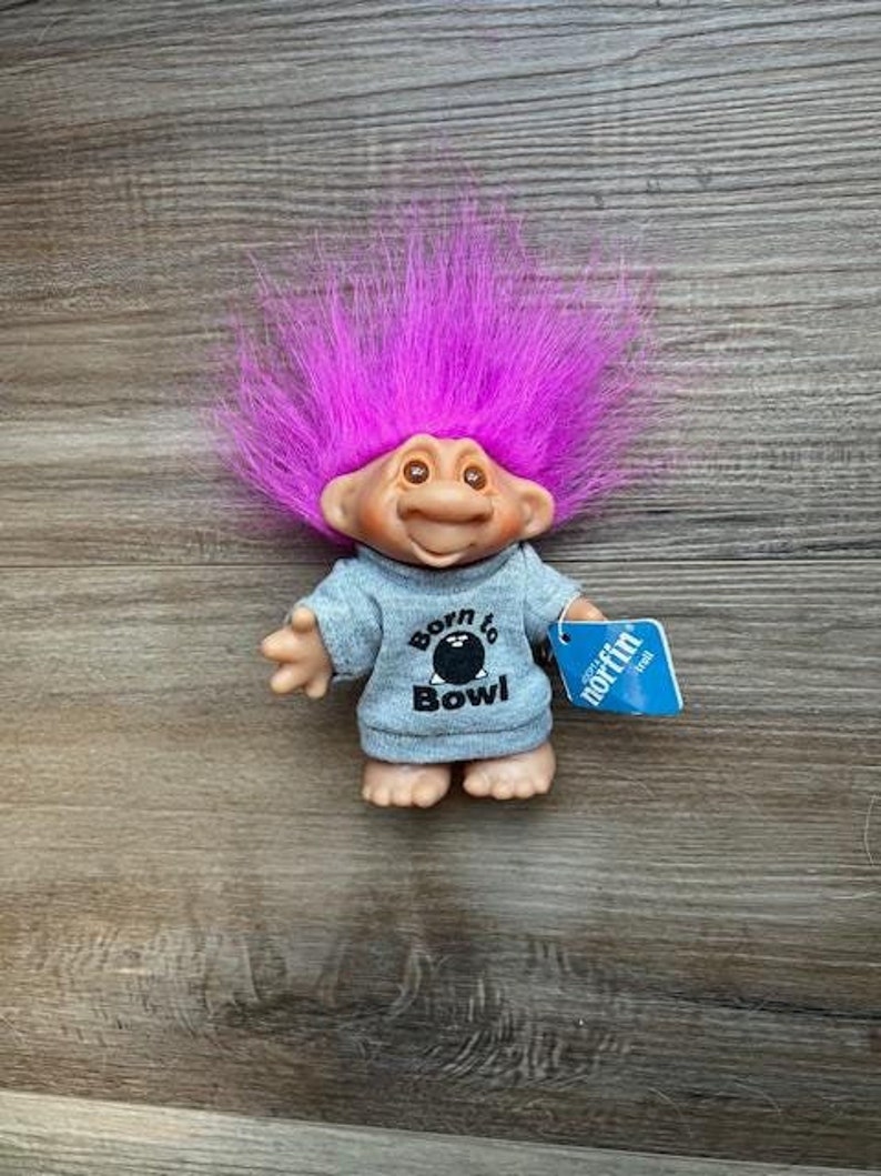 Vintage Norfin Born to Bowl Troll - Etsy