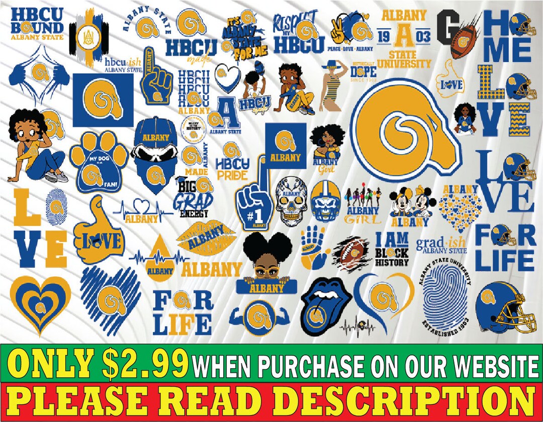 Albany State University Svg HBCU Svg Collections HBCU Svg - Etsy