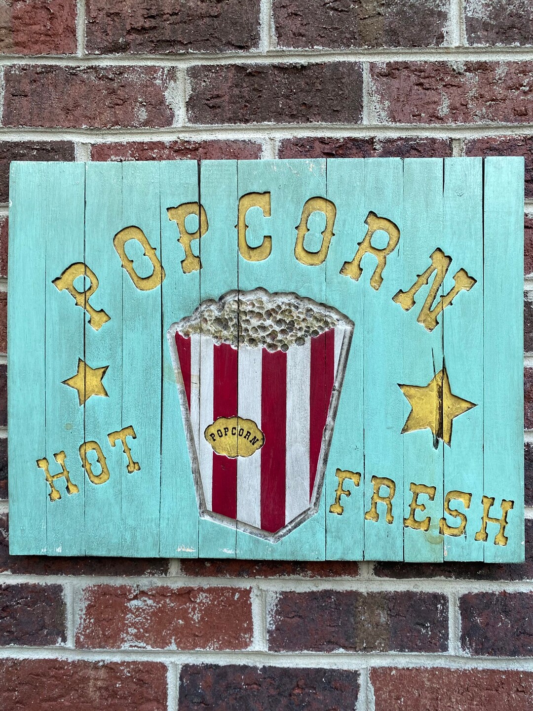 Popcorn Bar Sign - Etsy