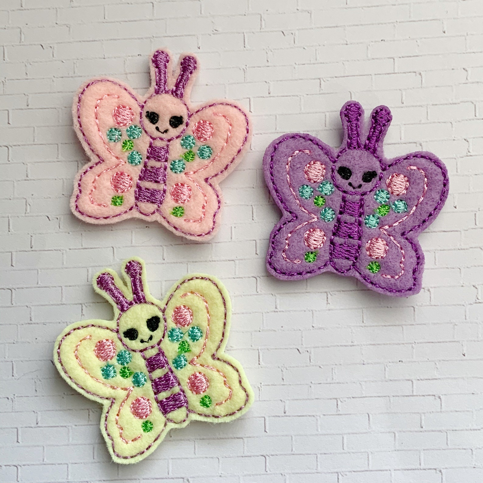 4 Fancy Butterfly Cutie Felties Choose Color 2" - Etsy