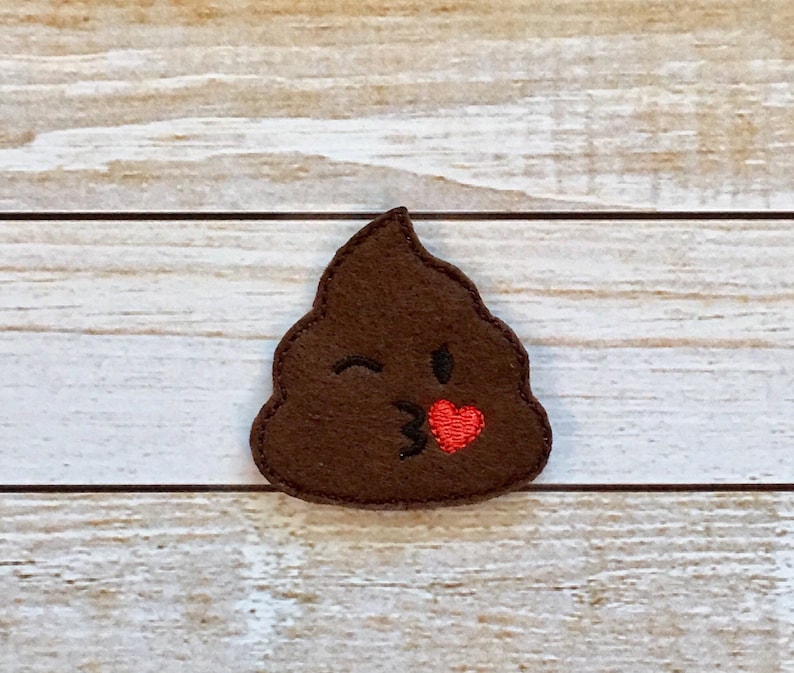 4 Poop Blowing Kiss Felties 2 - Etsy