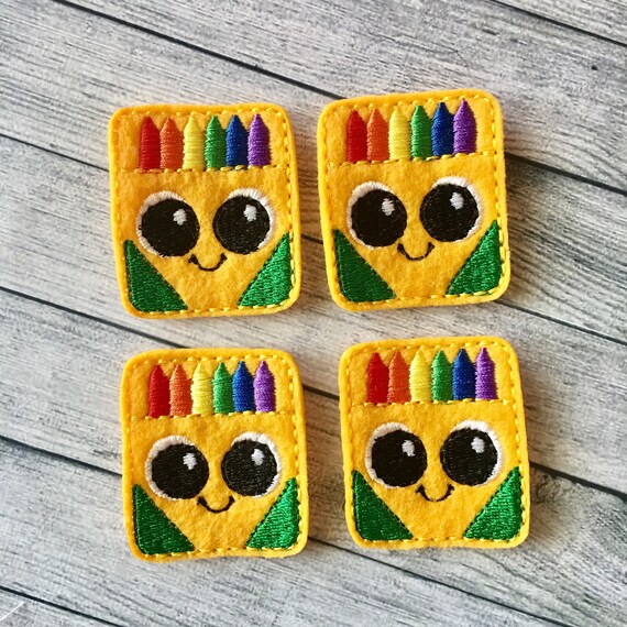 4 Cute Crayon Box Felties 1.75 - Etsy