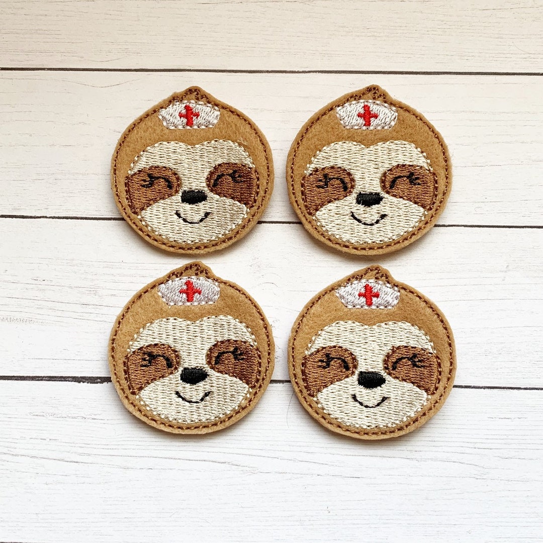 4 Nurse Sloth Felties - Etsy