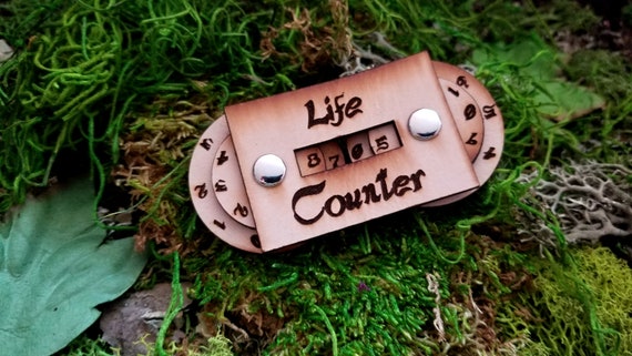 Leather 4-digit Life Counter Tracker Stats - Etsy