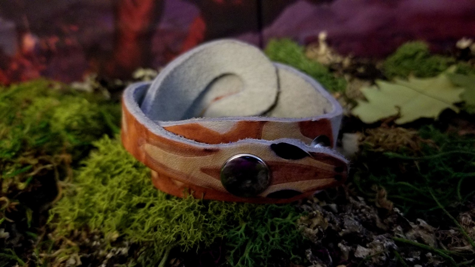 Snake Bracelet Snakelet Ball Python Leather Bracelet | Etsy