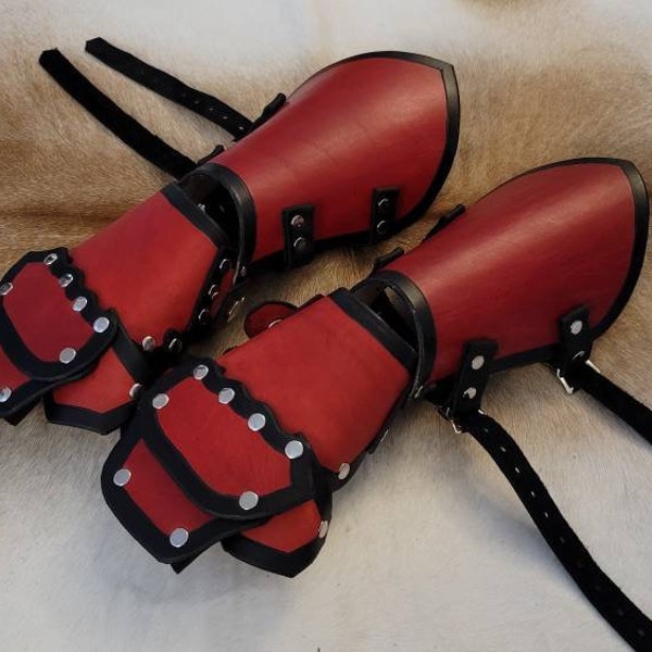 Leather Gauntlets - Etsy