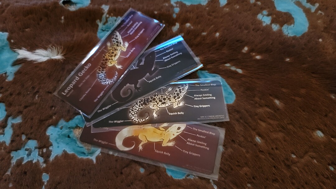 Metal Aluminum Bookmarks, Anatomy of a Leopard Gecko - Etsy