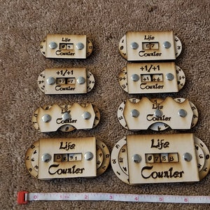 Leather 2-digit Life Counter Tracker Stats MTG Dnd - Etsy