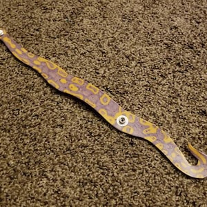 HAKU, Banana Ball Python Bracelet, Laser Cut Hand Made Leather Snake ...