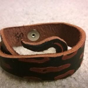Snake Bracelet - Snakelet - Ball Python Leather Bracelet - Etsy