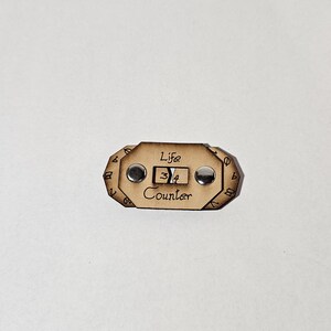Leather 2-digit Life Counter Tracker Stats MTG Dnd - Etsy