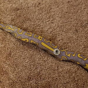 HAKU, Banana Ball Python Bracelet, Laser Cut Hand Made Leather Snake ...