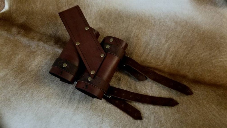 Adjustable Leather Double Sword Sheath Two Carrier Scabbard - Etsy
