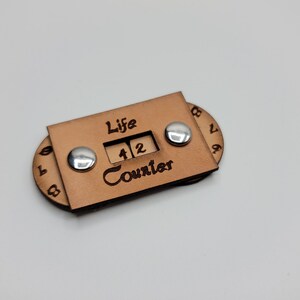 Leather 2-digit Life Counter Tracker Stats MTG Dnd - Etsy