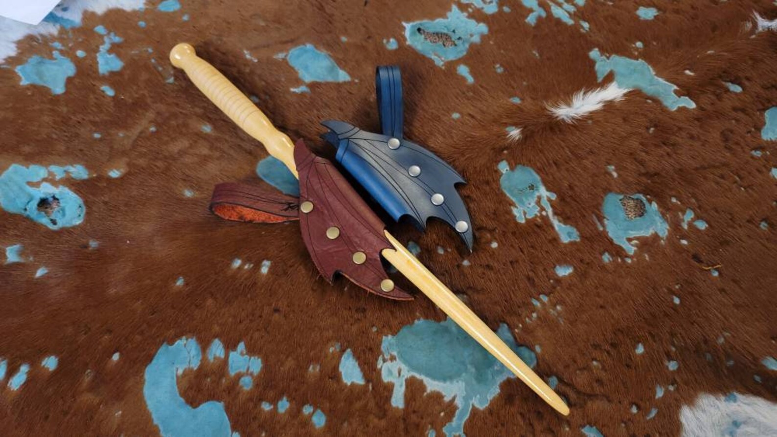 Small Leather Wand Holster Sheath Dragon Wings Themed - Etsy