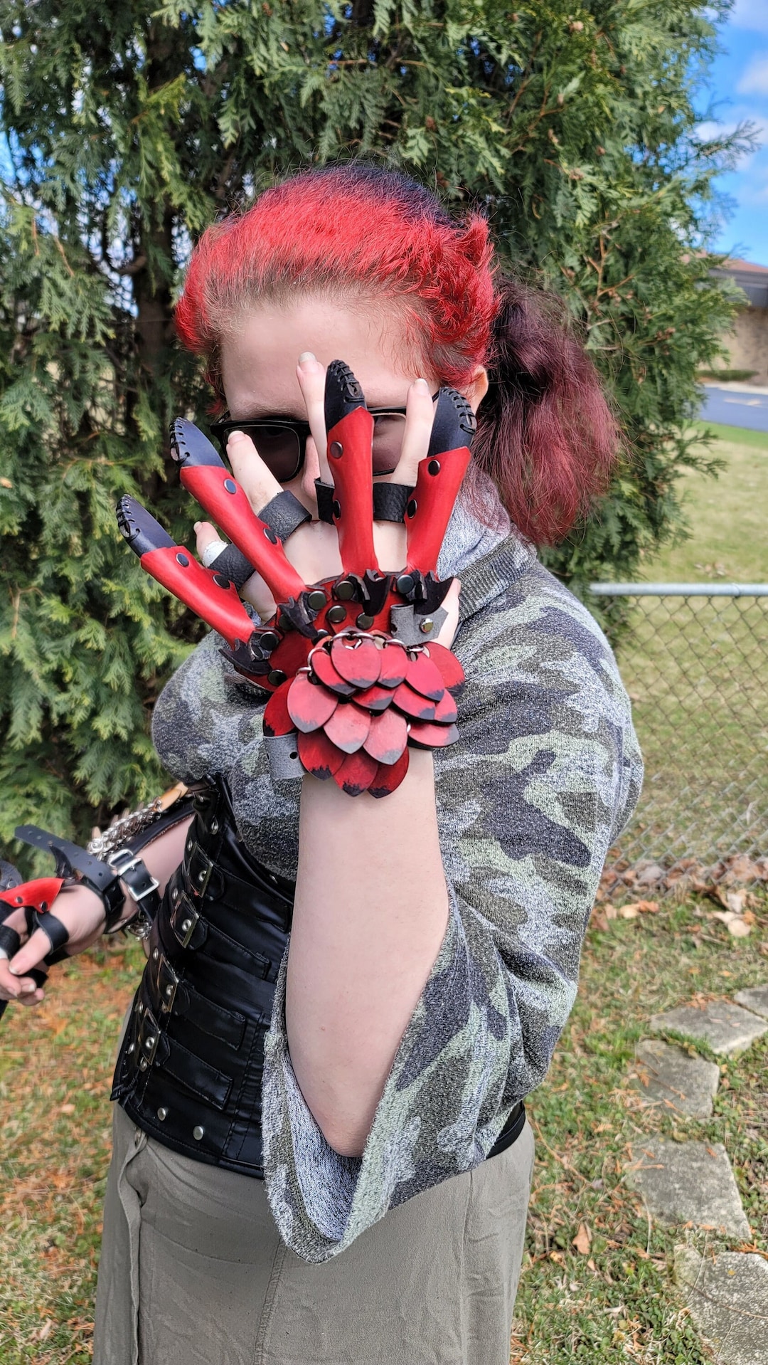 Leather Dragon Spikey Hand Finger Claws SCALED - Etsy