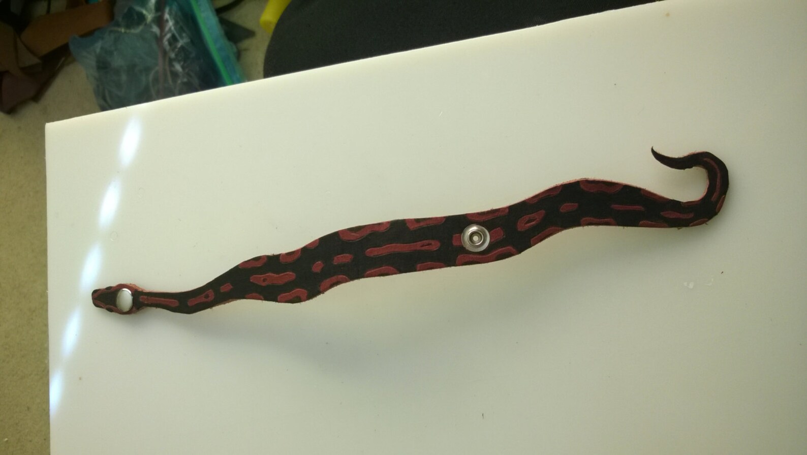 Snake Bracelet Snakelet Ball Python Leather Bracelet | Etsy