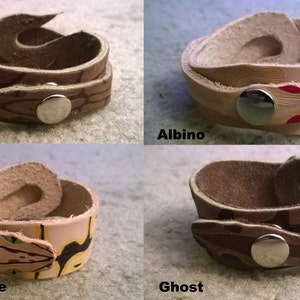 Snake Bracelet - Snakelet - Ball Python Leather Bracelet - Etsy