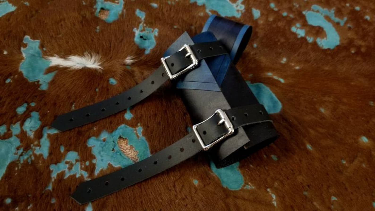 Adjustable Leather Double Sword Sheath Two Carrier Scabbard - Etsy