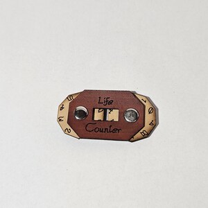 Leather 2-digit Life Counter Tracker Stats MTG Dnd - Etsy