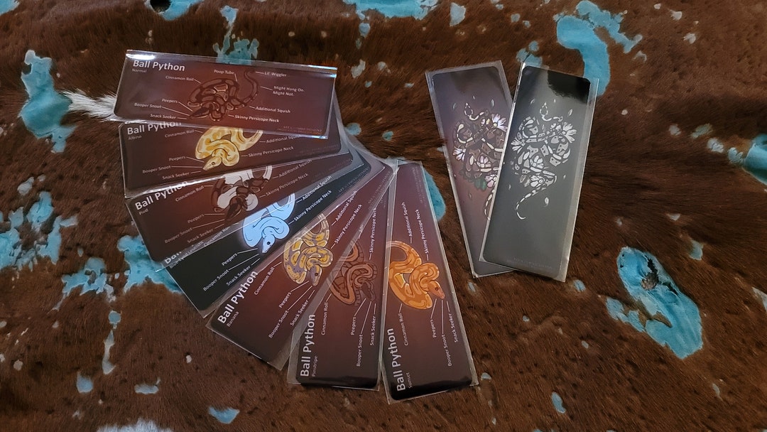 Metal Aluminum Bookmarks, Anatomy of a Ball Python - Etsy