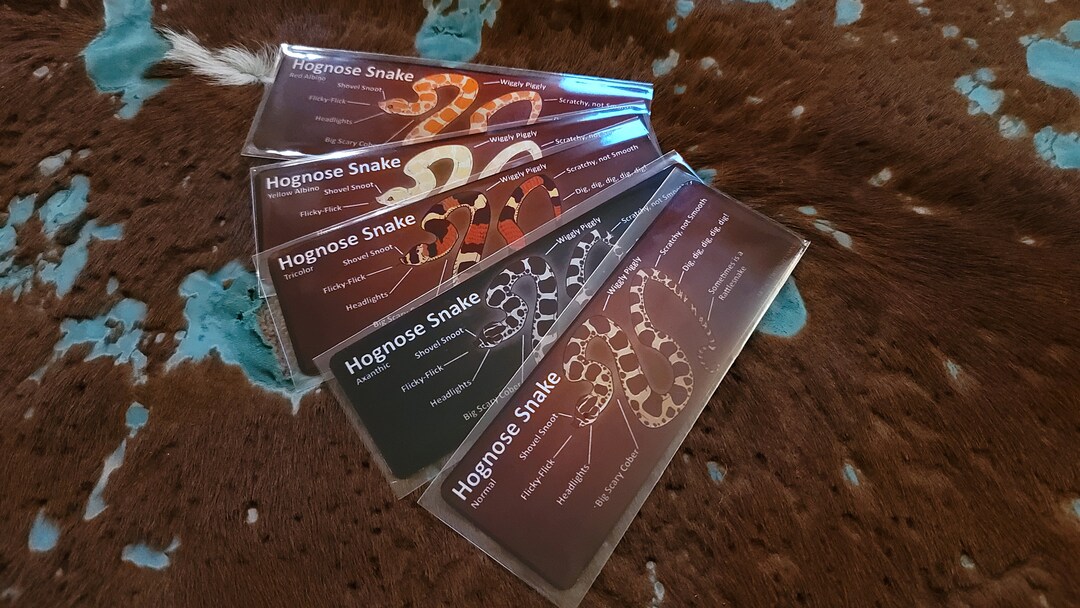 Metal Aluminum Bookmarks, Anatomy of a Hognose - Etsy