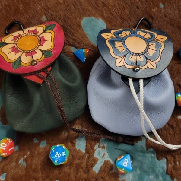 Leather Dice Bag - Etsy