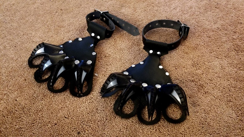 Leather Dragon Hand Claws Portable Small With Glowing Claws - Etsy