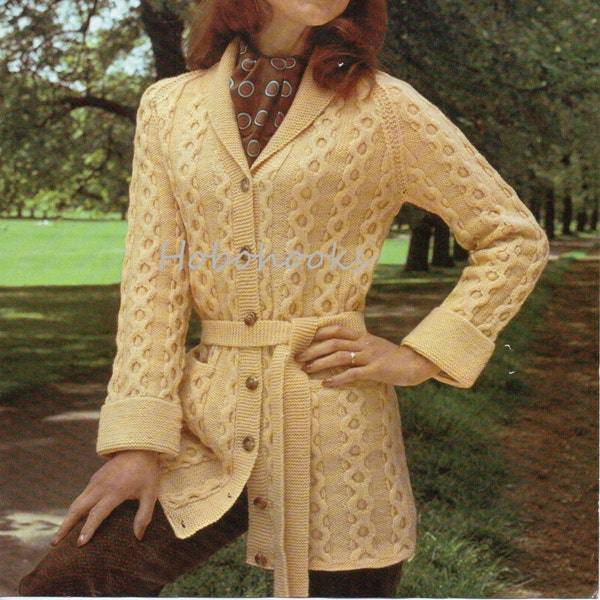 Belted Coat Pattern - Etsy