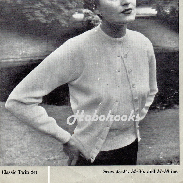 Twin Set Pattern - Etsy