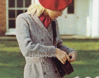 womens loopy jacket knitting pattern 1970s loopy cardigans | Etsy