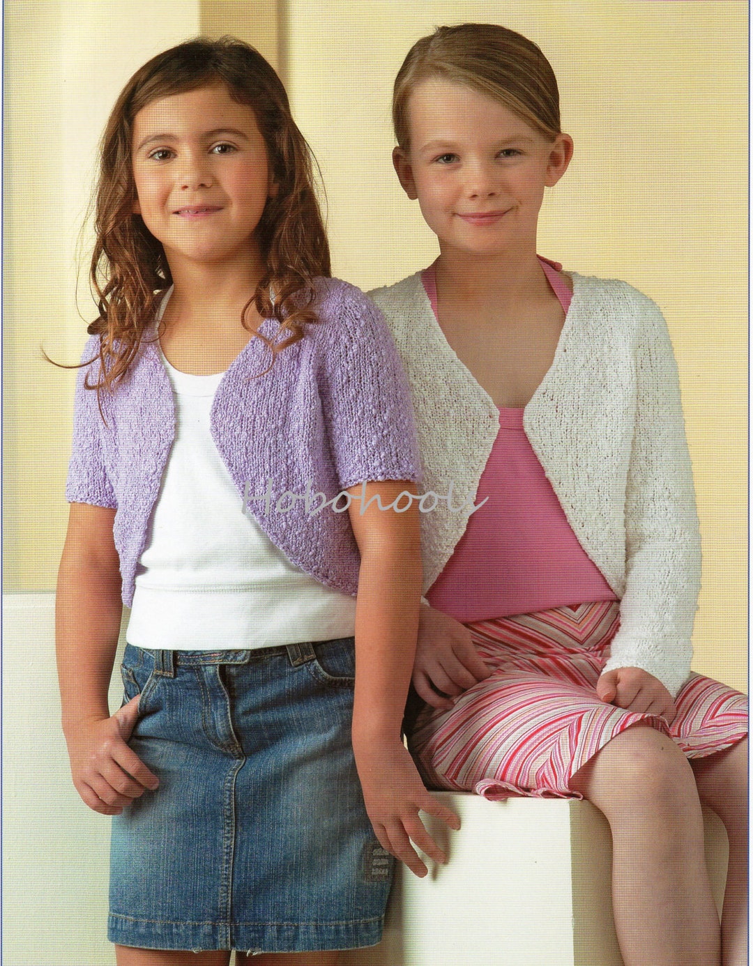 Girls Boleros Knitting Pattern PDF Childrens Bolero Short or Long ...
