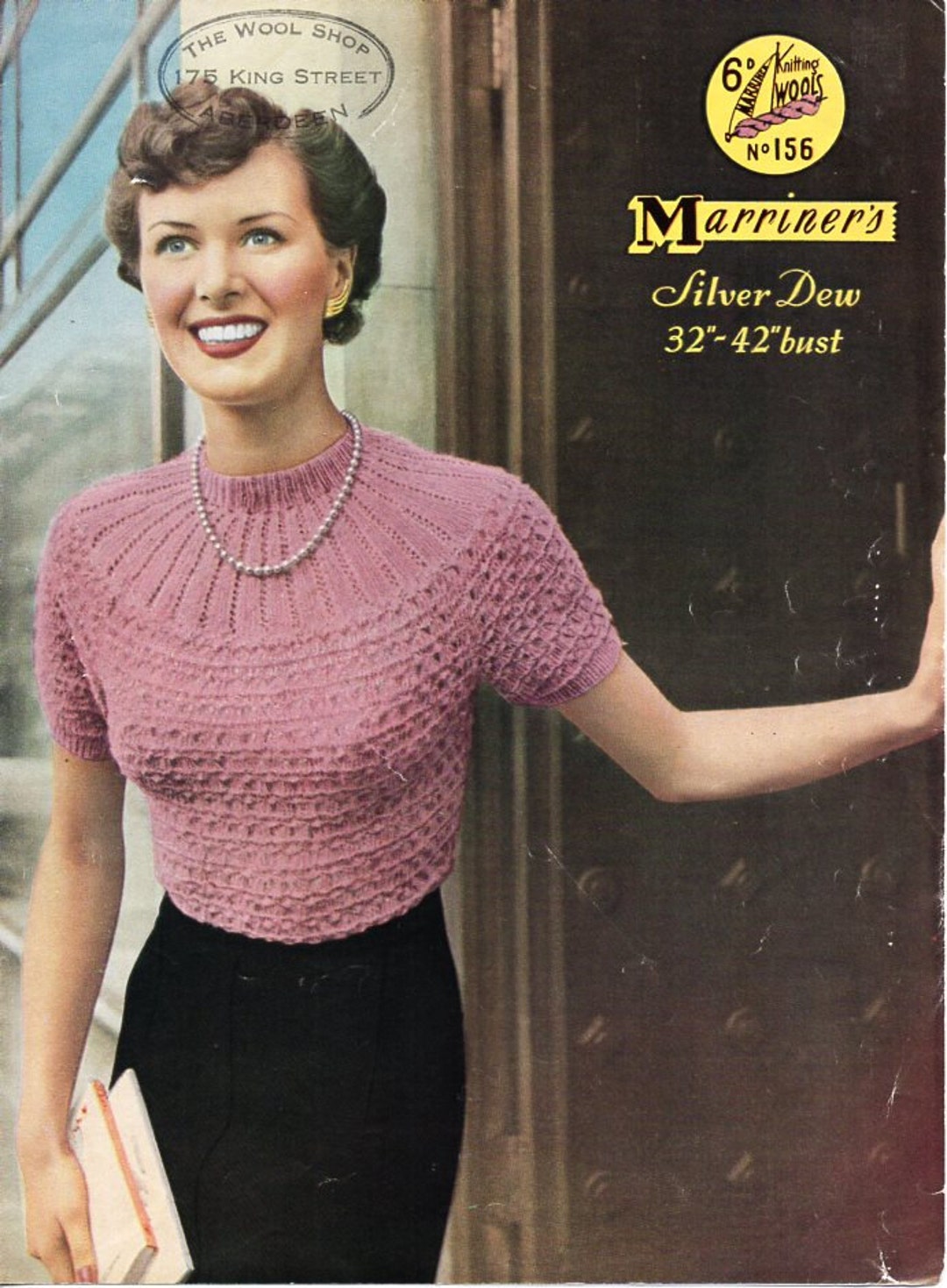 Vintage Womens 3ply Sweater Knitting Pattern PDF Ladies Jumper Round ...