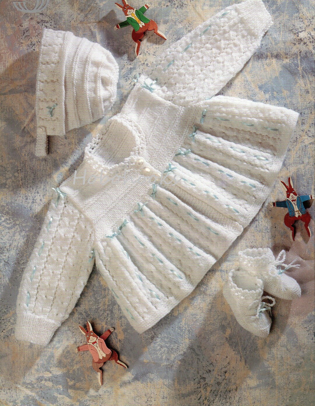 Vintage Baby Matinee Jacket Set Knitting Pattern Pdf Matinee Coat ...