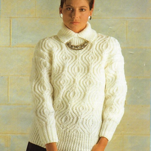 Cable Top KNITTING PATTERN Women/instant PDF Download/womens - Etsy