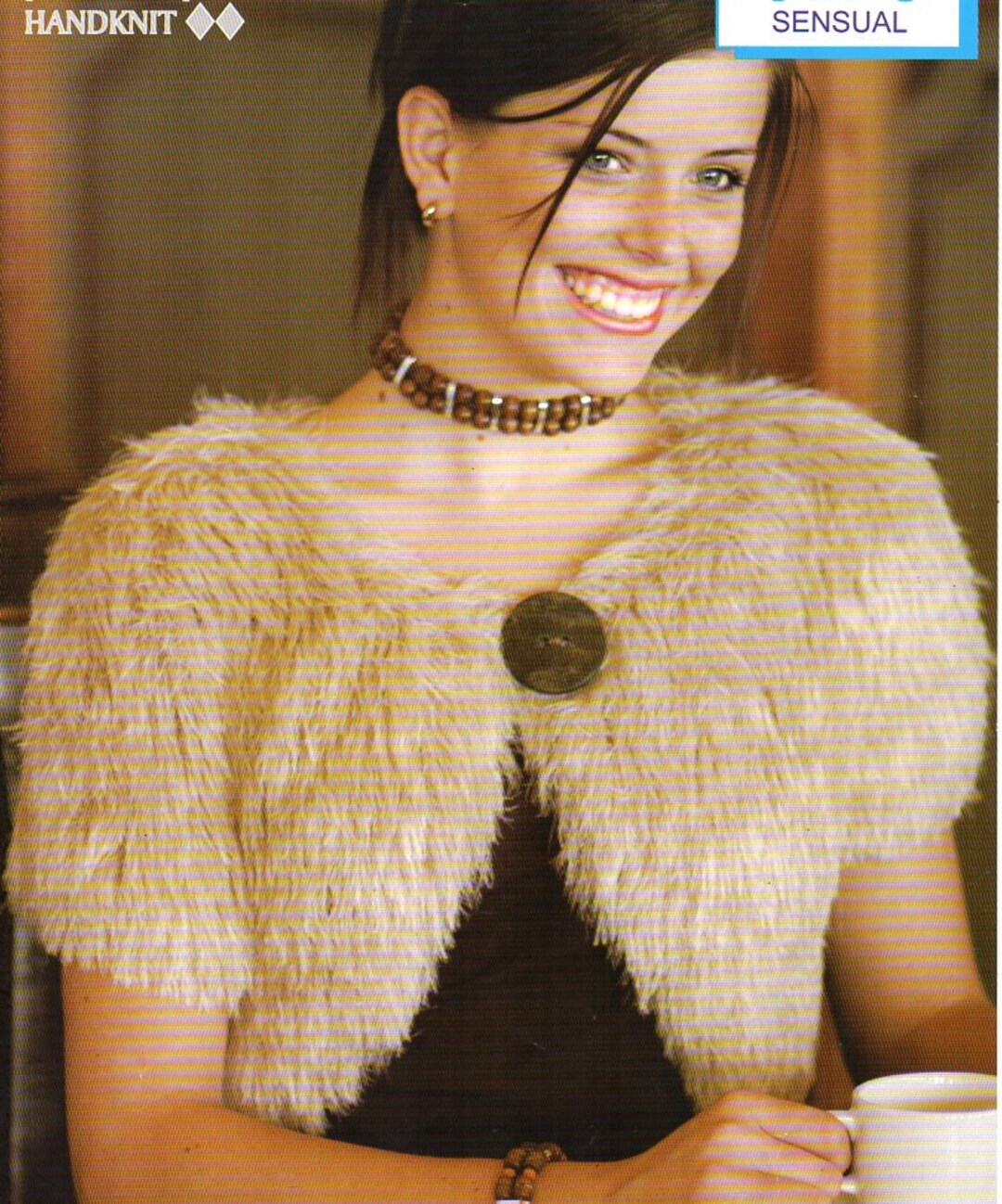 Womens Furry Bolero KNITTING PATTERN Pdf Ladies Faux Fur Bolero 32.5-46 ...