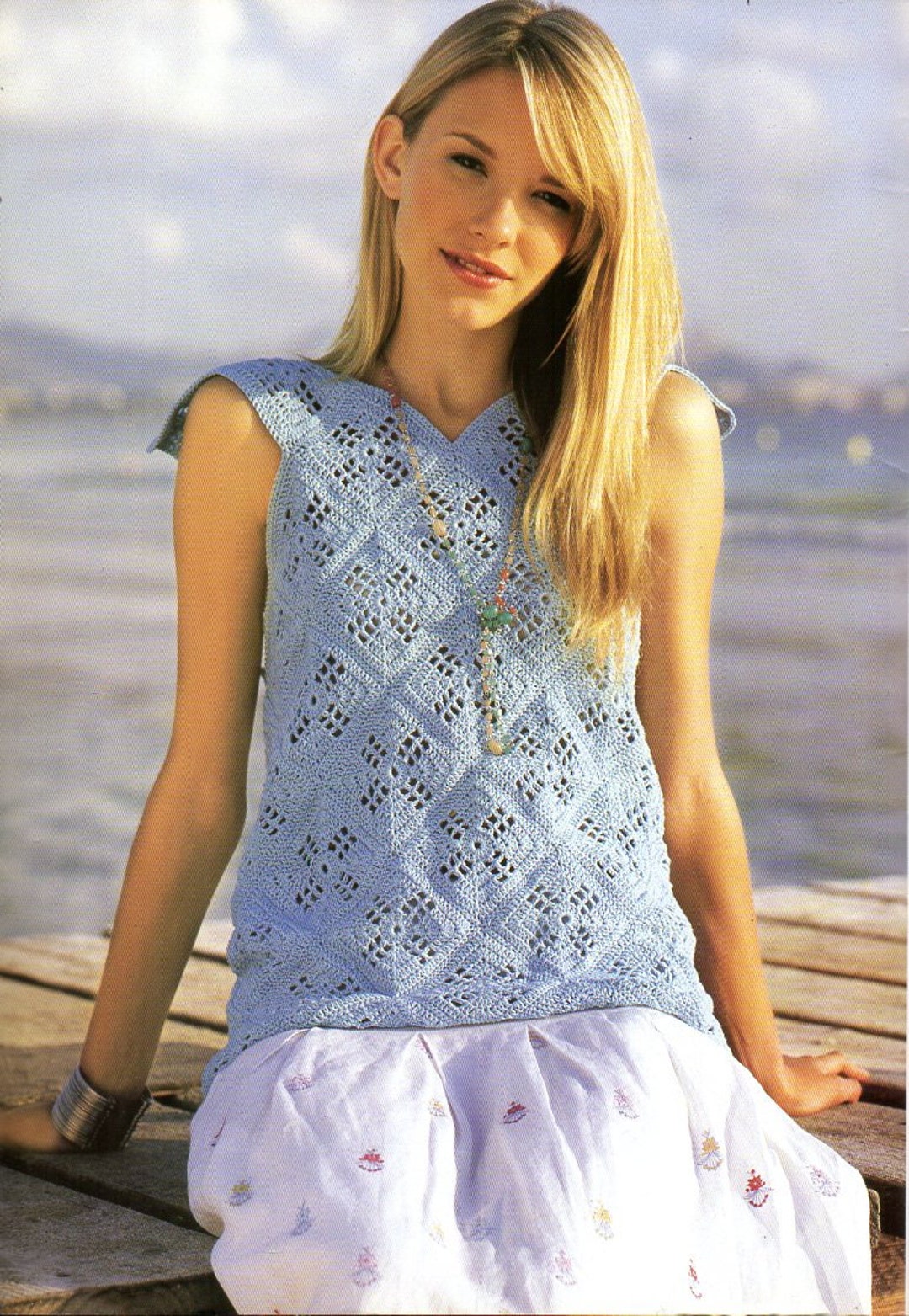 Womens Crochet Top CROCHET PATTERN Pdf Ladies Lacy Crochet - Etsy