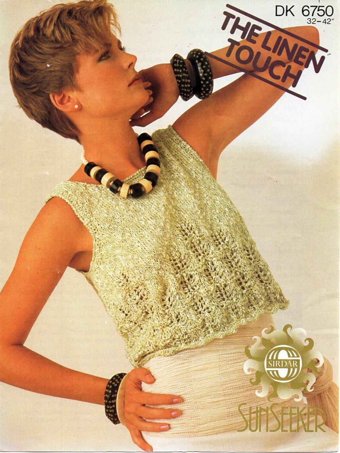 Womens Cotton Top Knitting Pattern Pdf Ladies Sleeveless Top - Etsy UK