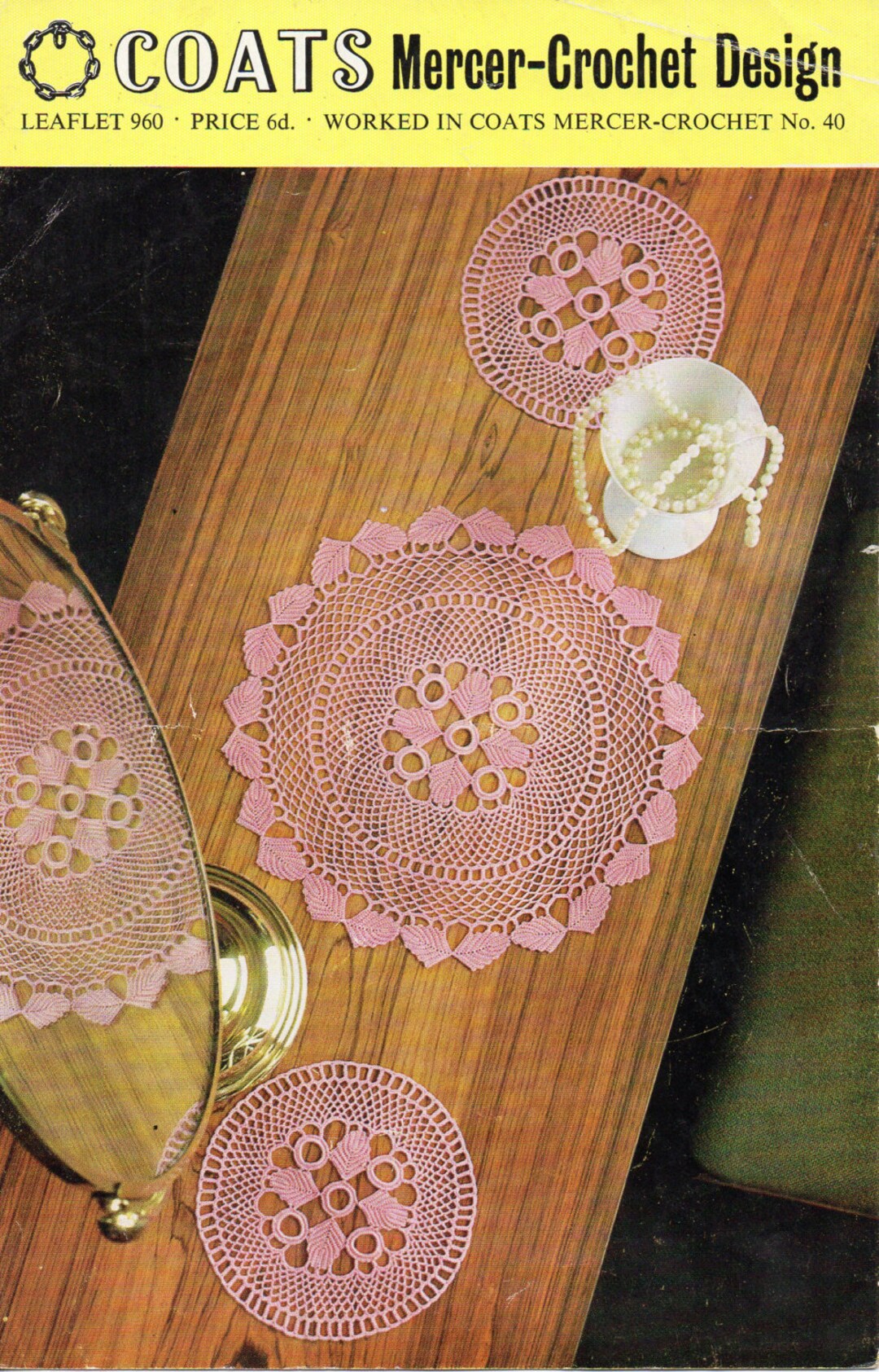 Vintage Crochet Doily Crochet Pattern Pdf Thread Crochet Cheval Set ...