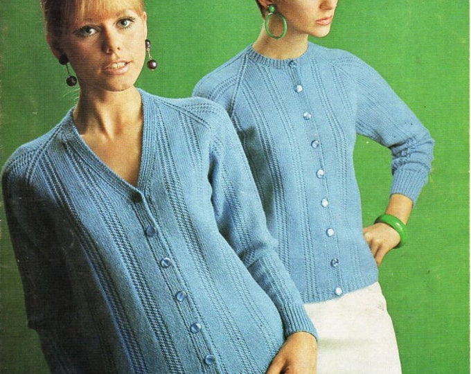 Sirdar 8101, Aran Knitting Pattern, Mens and Ladies Cardigan, Instant ...