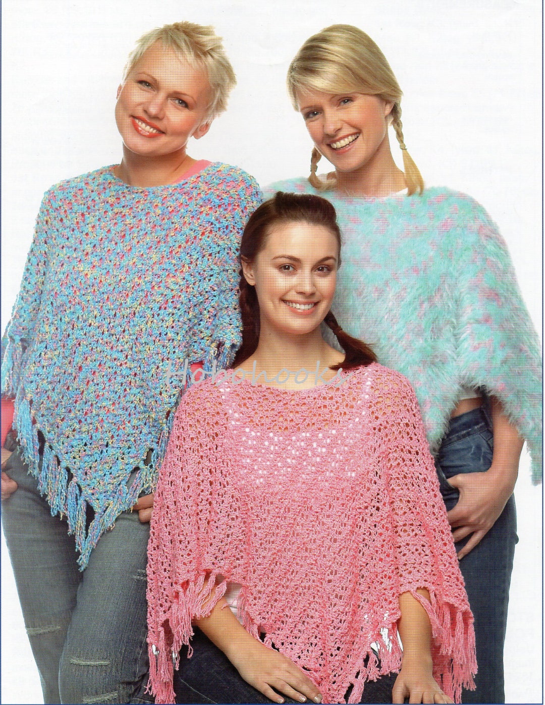 Womens Poncho Knitting Pattern Pdf Ladies Poncho Pattern 32-40" DK ...