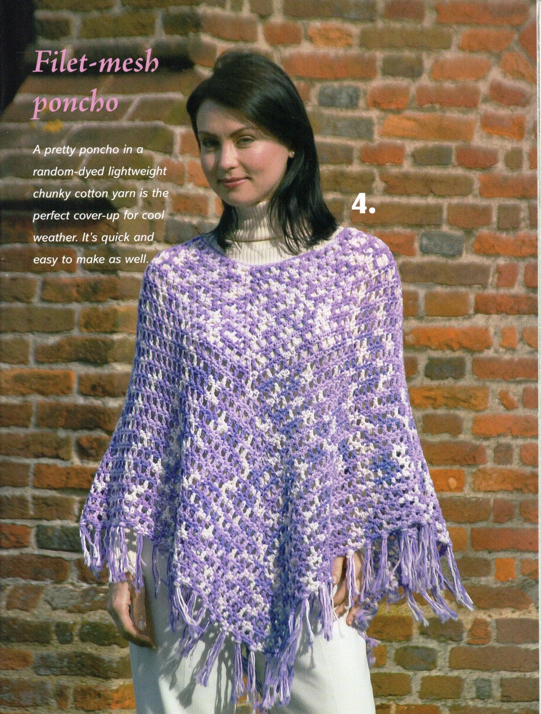 Womens Crochet Poncho Crochet Pattern Pdf Ladies Chunky Poncho One Size ...