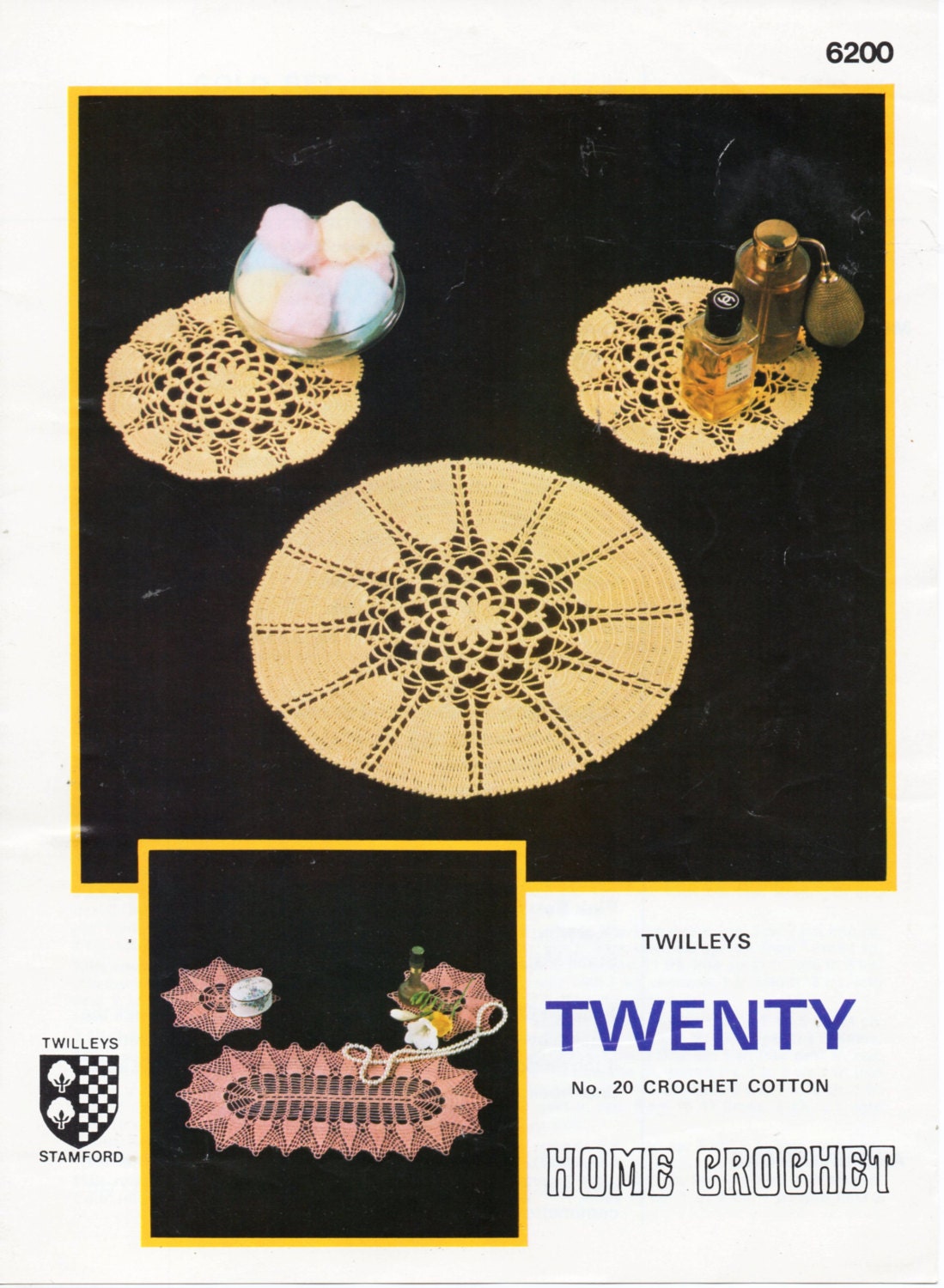 Vintage Doily Crochet Pattern Pdf Crochet Doilies Cheval Set Dressing ...