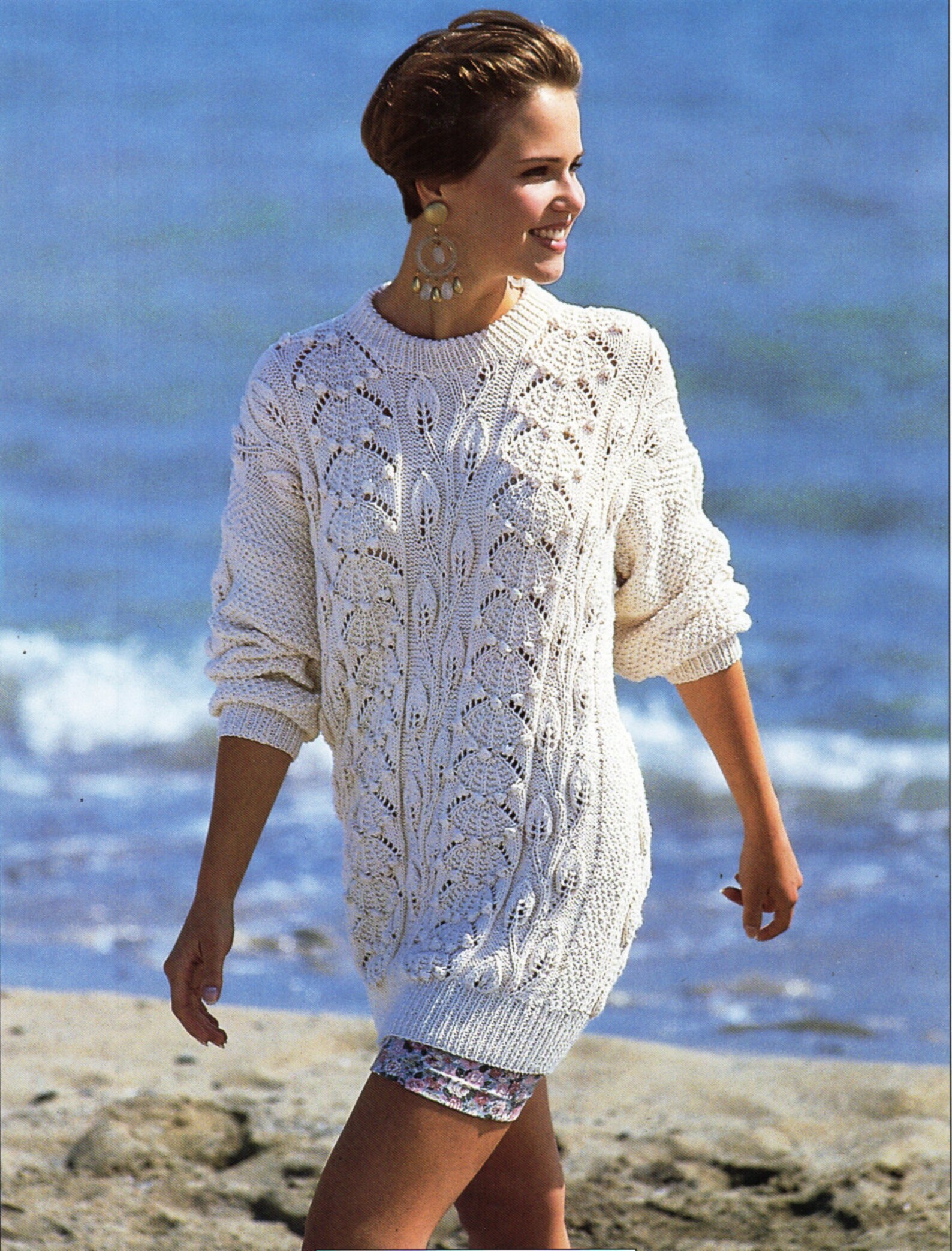 Womens Sweater Knitting Pattern Pdf Download Long Length - Etsy