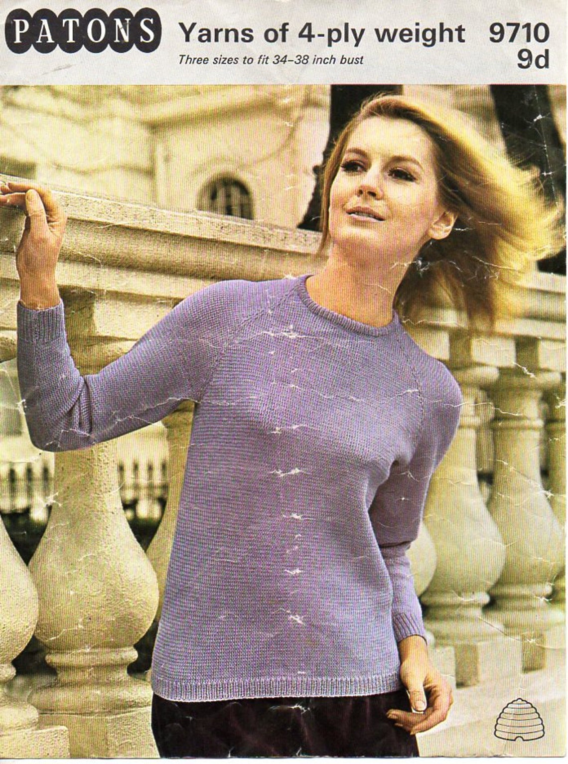 Vintage Womens 4ply Sweater Knitting Pattern Pdf Ladies Round - Etsy