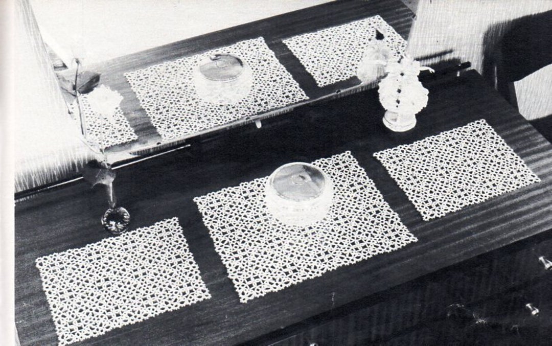 Vintage Tatting Pattern Pdf Tatting Cheval Set Tatting Mats Thread ...