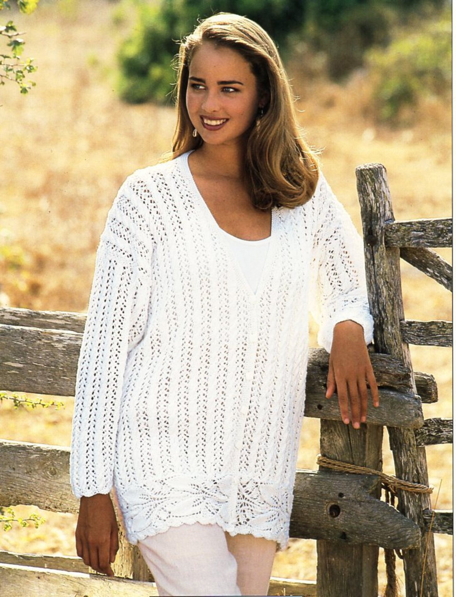 Womens Long Cardigan Knitting Pattern Pdf 4ply Ladies Lacy - Etsy UK