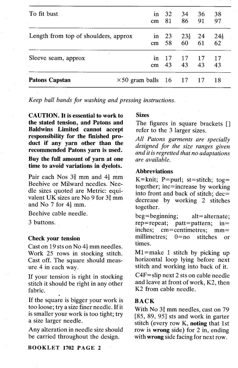Vintage Womens Cardigan KNITTING PATTERN Pdf Ladies Shawl Collar Cable ...