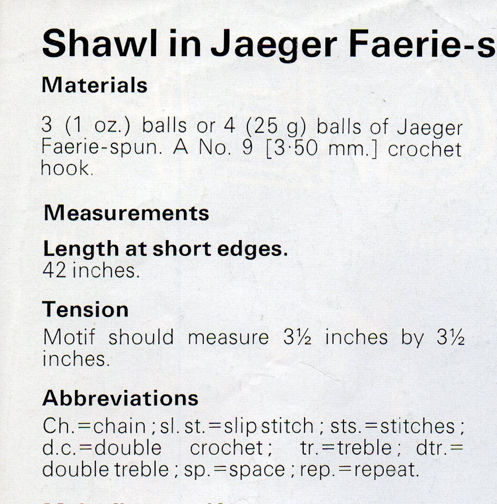 Womens Crochet Shawl Crochet Pattern PDF Ladies Mantilla - 2 Ply ...