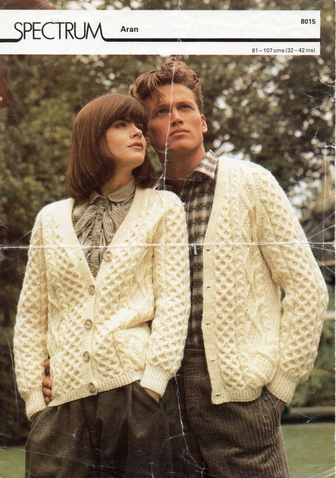 Womens / Mens Aran Cardigan Knitting Pattern PDF Aran Jacket V Neck ...